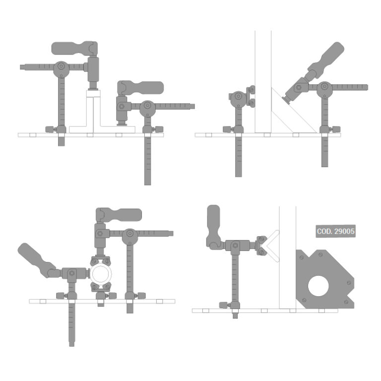 PIHER - Piston clamp for welding table - Tendotools