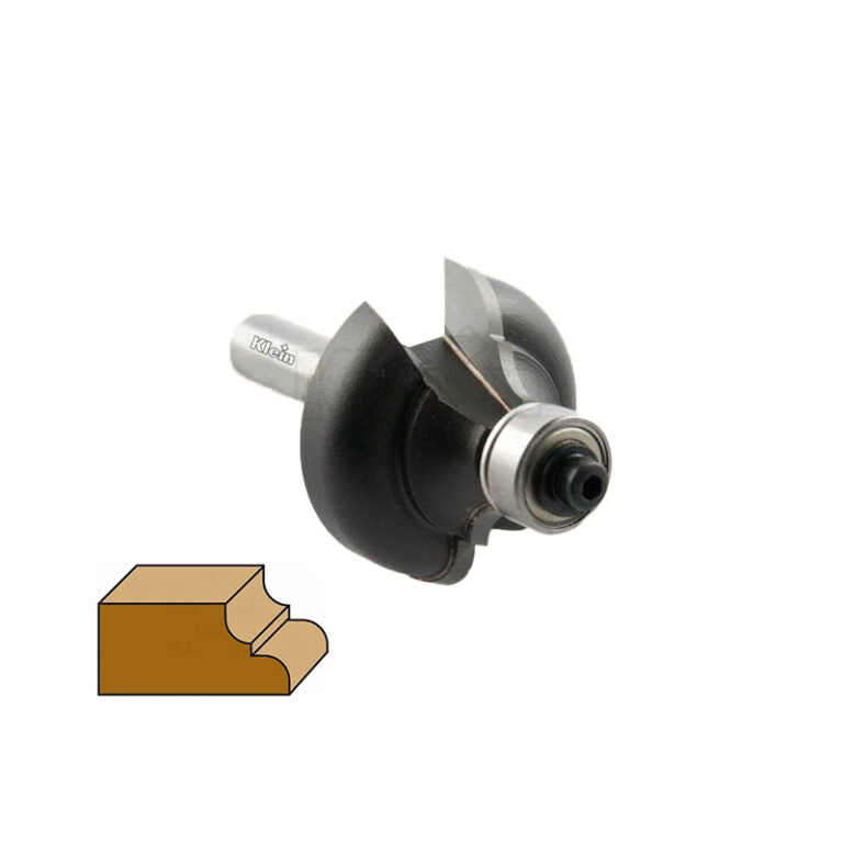 Profielfrees bol-hol met lager (Z=2) schacht 8mm – Ø35mm - Tendotools