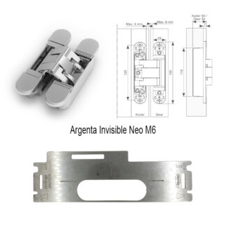 Template for Argenta Invisible Neo M6 hinges - Tendotools